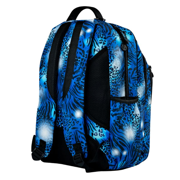 Swish Large Backpack - Blue Animal Print – Yum Yum Kids Store
