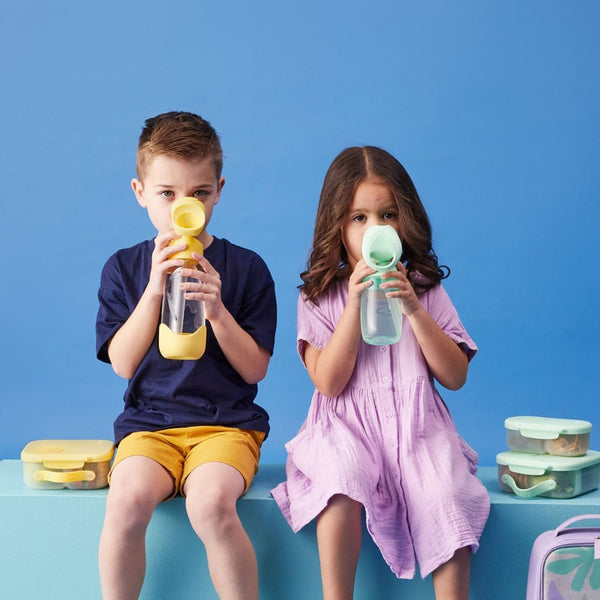 Large Plastic Tritan Water Bottle for kids by BBox 600ml - Lemon Twist ...