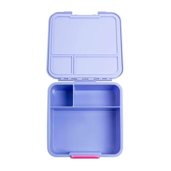 Purple Lunchbox with 3 Leakproof Bento Compartments for Kids & Adults ...